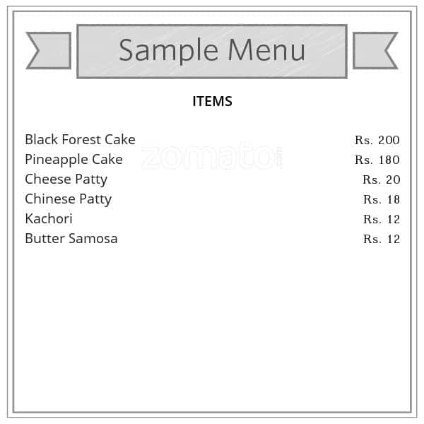 Bombay Bakery Menu, Menu for Bombay Bakery, Chhavani, Indore - Zomato