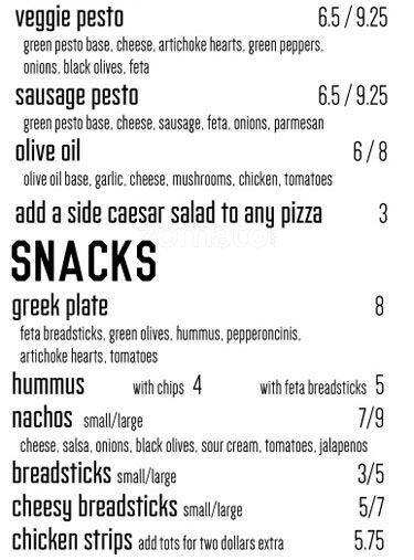 Menu at Side Street pub & bar, Portland, 828 SE 34th Ave
