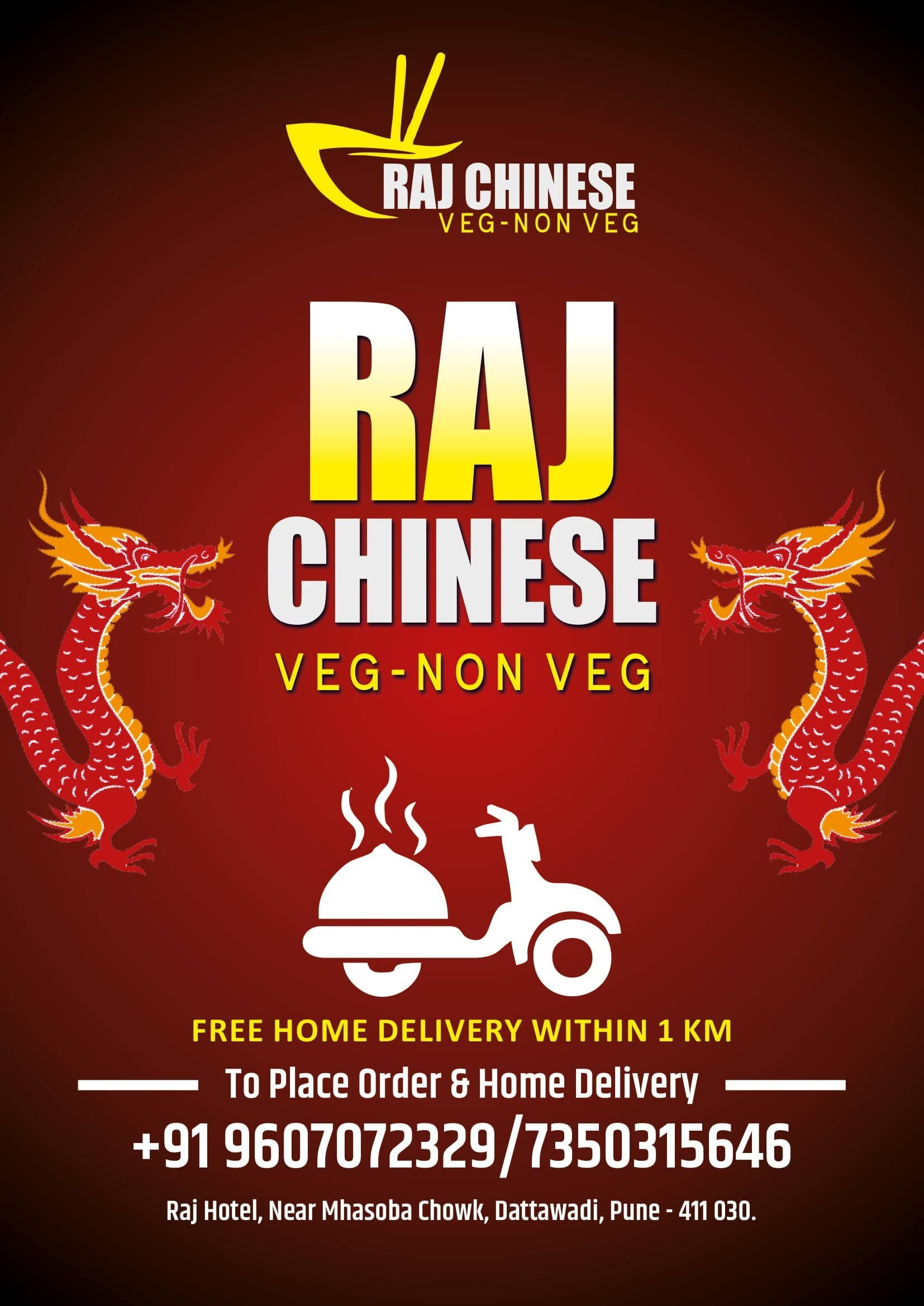 Menu of Raj Chinese, Erandwane, Pune