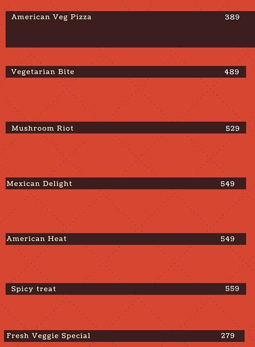 Menu at Pizza Mansion, Bengaluru