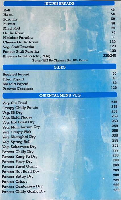 Menu of Aqua Kitchen & Bar, Ulhasnagar, Thane