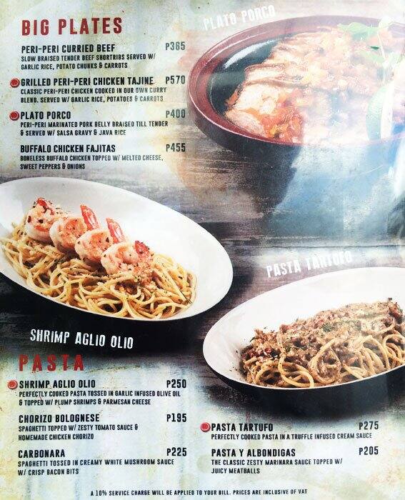 Menu at Peri-Peri Charcoal Chicken restaurant, Quezon City, Level 1 ...
