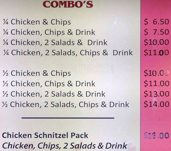Menu at Moorebank Golden Chicken restaurant, Moorebank, Unit 1/42 ...