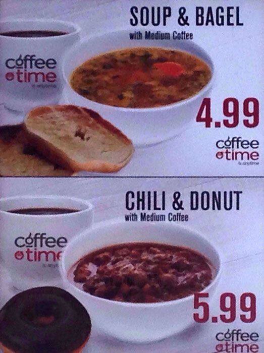 Menu au Coffee Time pizzeria, Toronto, Gerrard St E