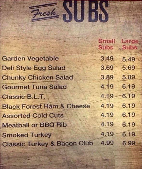 Menu au Coffee Time pizzeria, Toronto, Gerrard St E