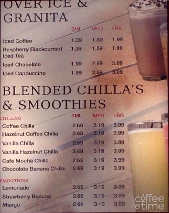 Menu au Coffee Time pizzeria, Toronto, Gerrard St E