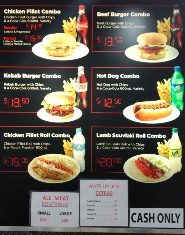 Menu at Brothers Kebabs fast food, Banksia