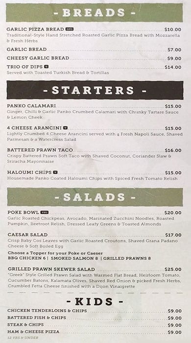 Menu at Samford Valley Hotel pub & bar, Samford Village