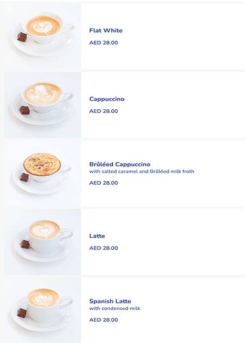 Menu of The Lighthouse, Al Barsha, Dubai