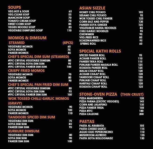 Menu of The Frendz Cafe #TFC, Geeta Colony, New Delhi