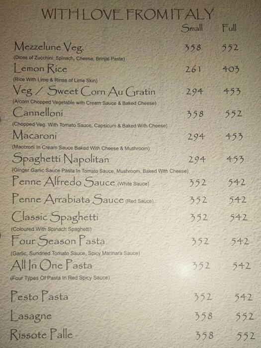 Menu at Daffodils 23, Mumbai, Shop 1-4