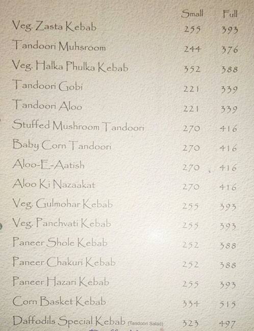 Menu at Daffodils 23, Mumbai, Shop 1-4