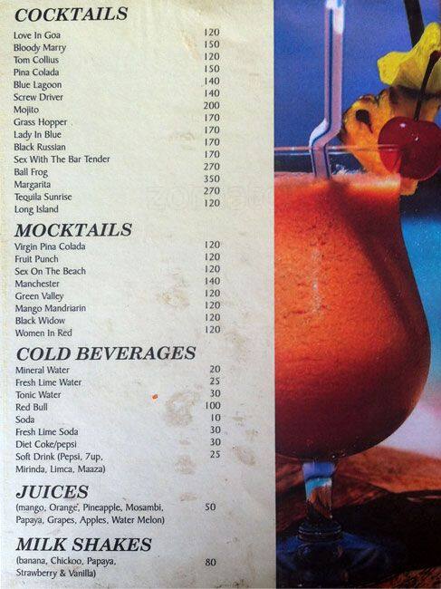 Menu at Ice And Spice, Margao