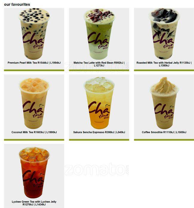 Menu at Chatime pub & bar, Adelaide, Rundle Place 77 Rundle Mall