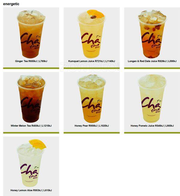 Menu at Chatime pub & bar, Adelaide, Rundle Place 77 Rundle Mall