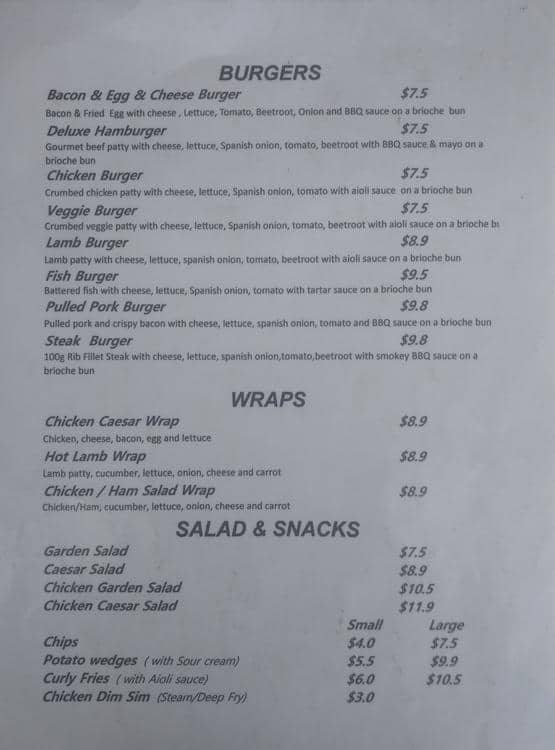 Menu at Portal Café cafe, Underwood