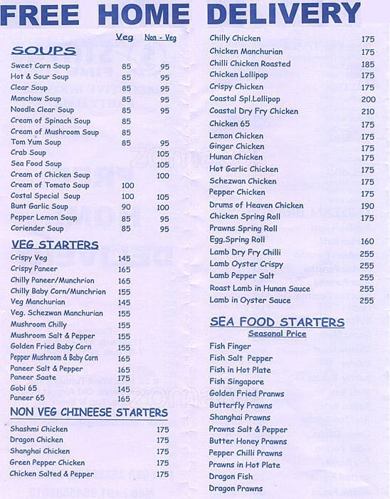 Status menu, Menu restauracji Status, Old Airport Road, Bangalore - Zomato