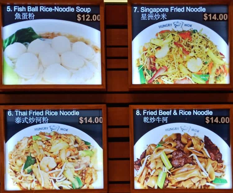 Menu at Hungry Wok restaurant, Hamilton, 71 Ward Street