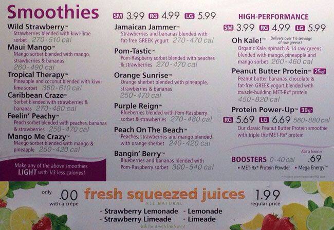 Menu at Freshens desserts, Lincolnwood