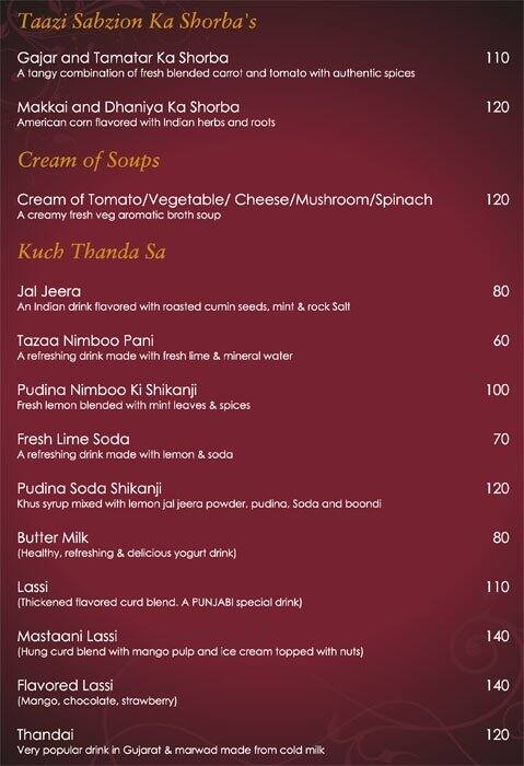 Royal Andaaz Menu, Menu for Royal Andaaz, Mysore Road, Bangalore - Zomato