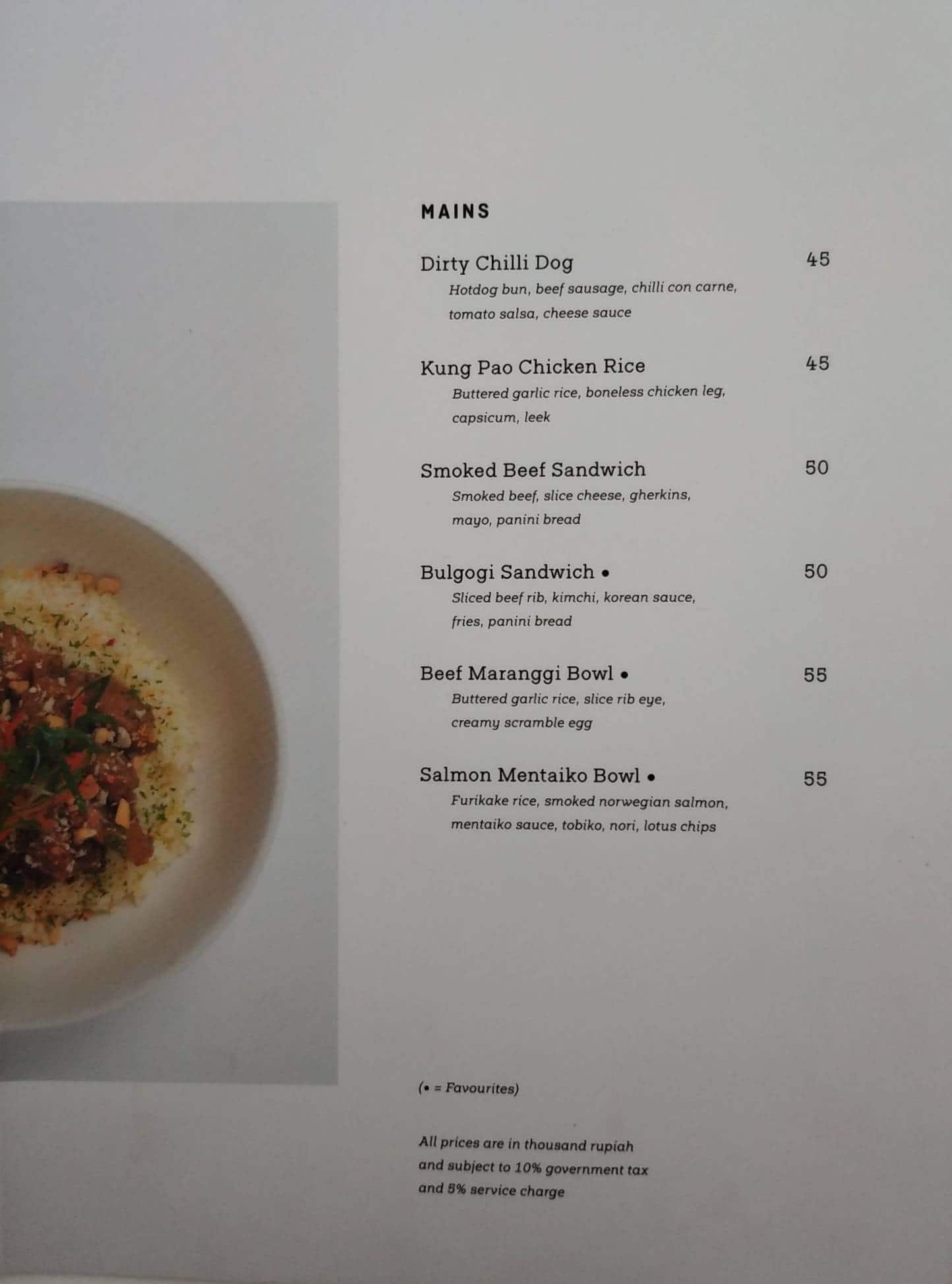 Menu at Titik Temu Coffee cafe, Jakarta, M Bloc Space