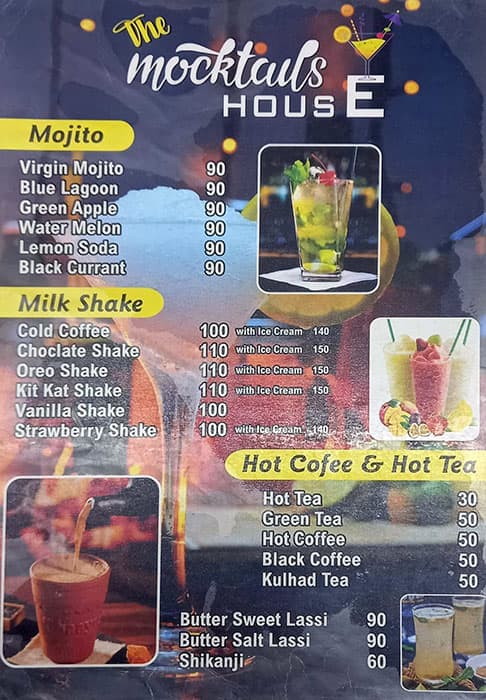 Menu of The Mocktails House, Sector 71, Noida