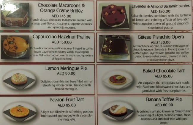 La Patisserie Menu, Menu for La Patisserie, Al Garhoud, Dubai - Zomato