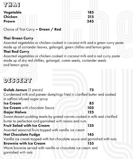 Menu at By The Way, Bengaluru, Prestige Shantiniketan Appartments 24 ...