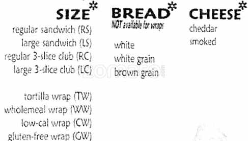 Menu at Knuckle Sandwich, Auckland, 452 Lake Rd