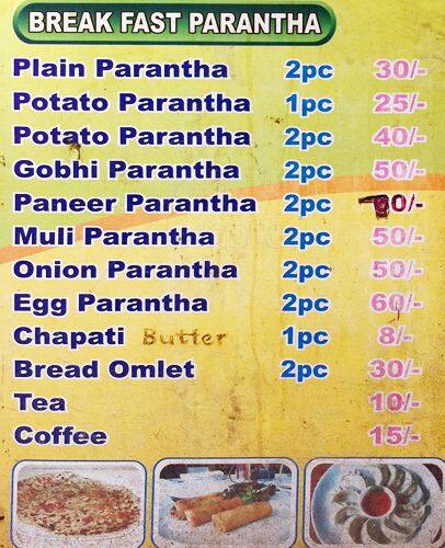 Menu at Snacks Point, Noida