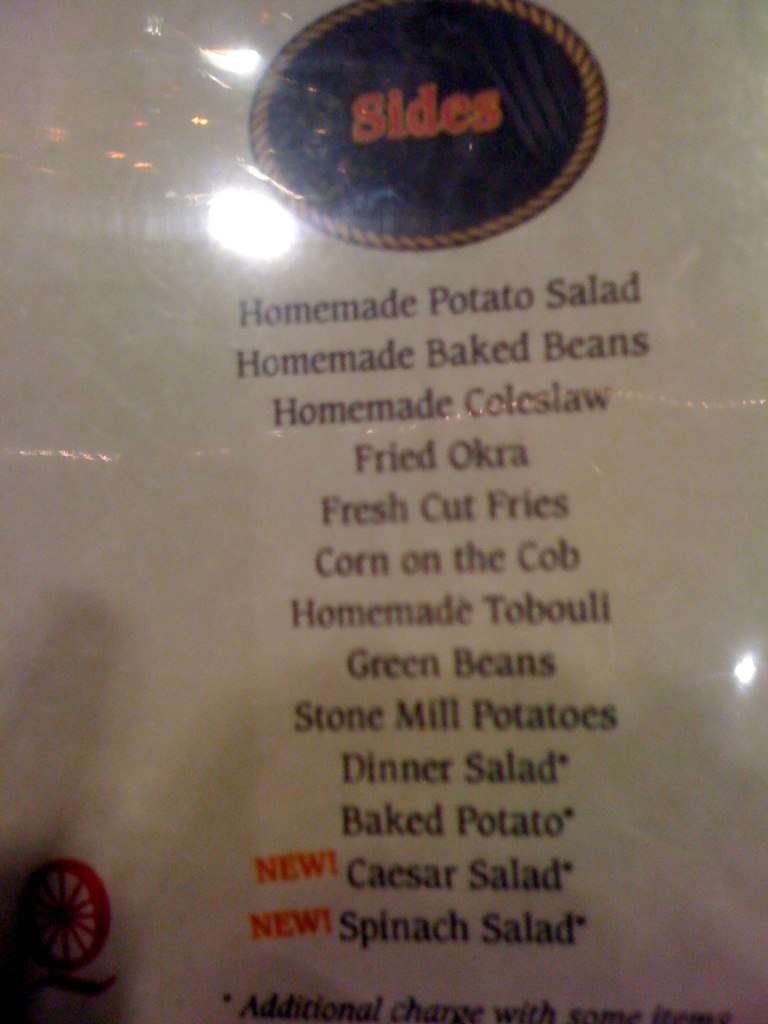 Menu at Stone Mill Bbq, Broken Arrow