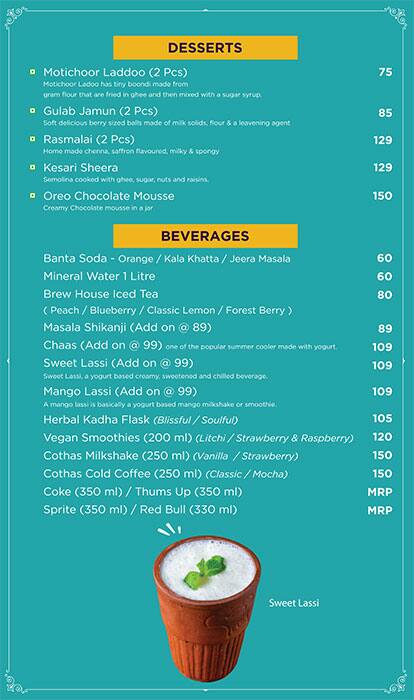 Menu at Street Foods By Punjab Grill Hill Road, Bandra West, Mumbai