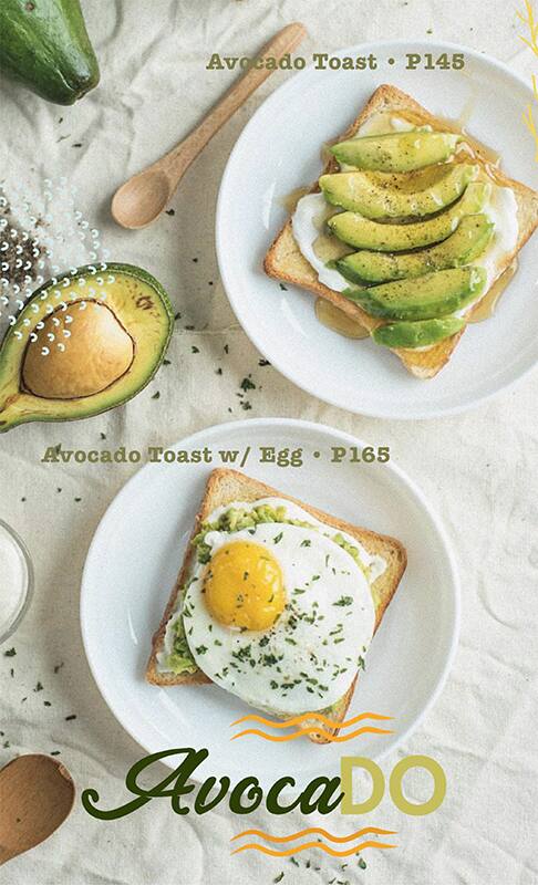 Menu at COOEE cafe, Cebu City