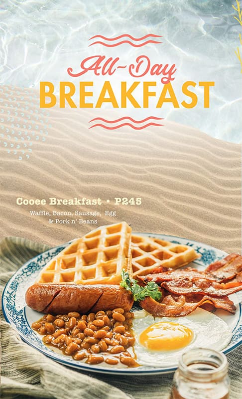 Menu at COOEE cafe, Cebu City