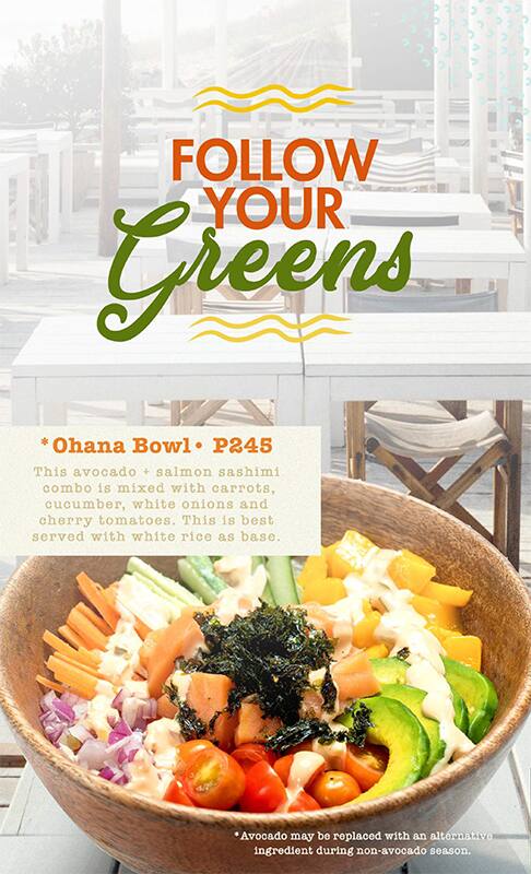 Menu at COOEE cafe, Cebu City