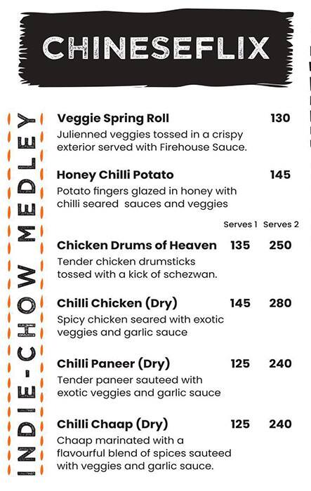 Menu of The Tummy Section, Sonipat Locality, Sonipat