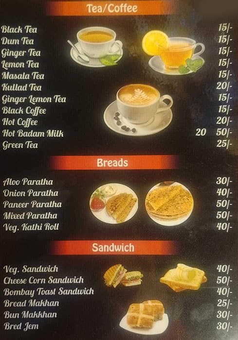 Menu of Jojo Cafe, Gomti Nagar, Lucknow