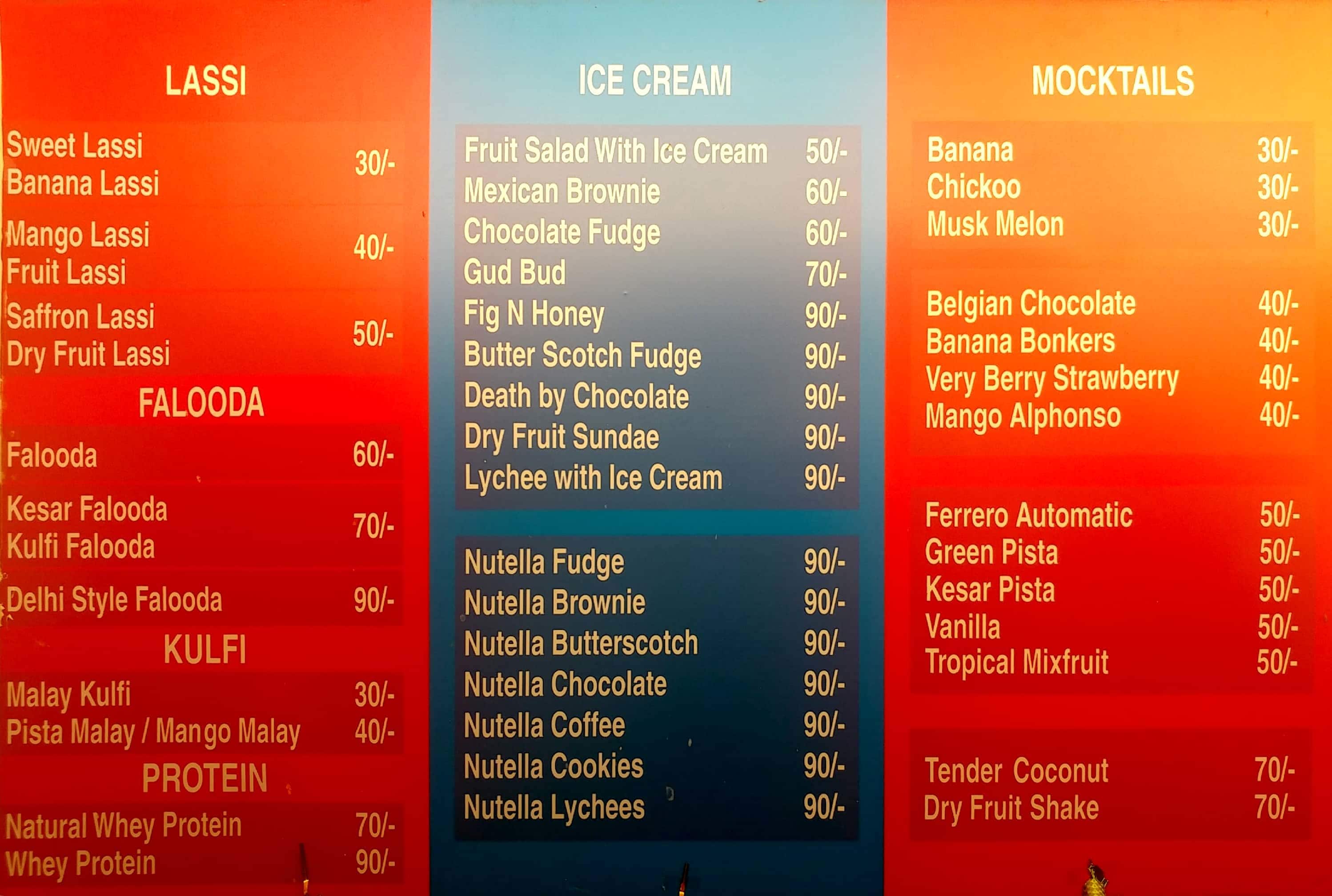 Lassi Shop Menu, Menu for Lassi Shop, Kalyan Nagar, Bangalore - Zomato