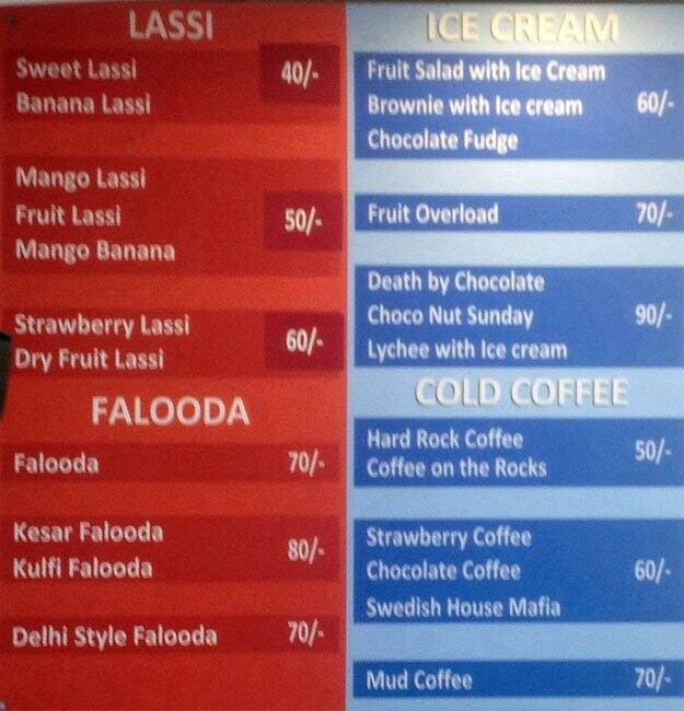 Lassi Shop Menu, Menu for Lassi Shop, Brigade Road, Bangalore - Zomato