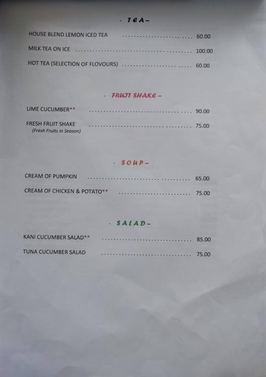 Menu at Sweet Bliss Bistro Cafe, Marikina