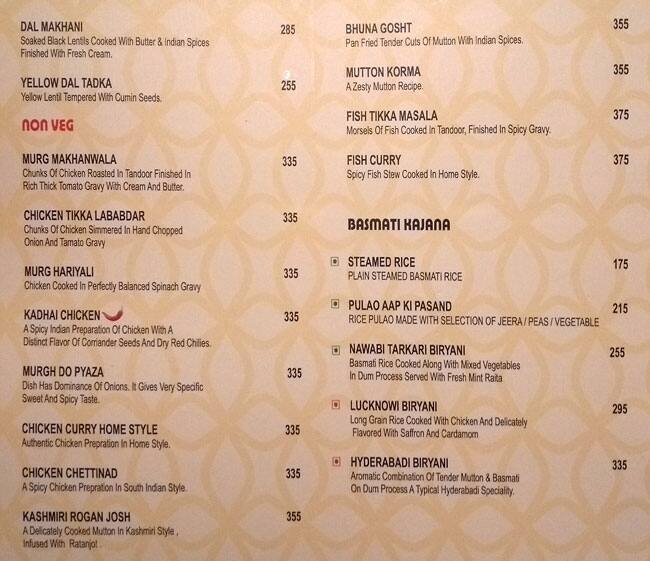 Menu at Cafe Delight, Lucknow, Lineage Hotels