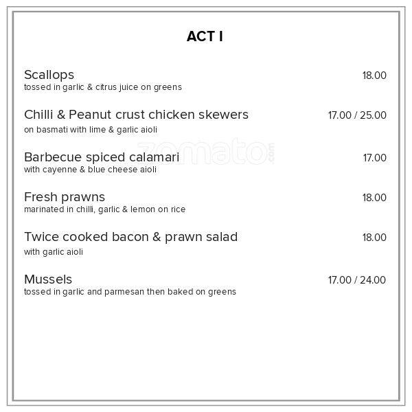 Menu at Funk Fish pub & bar, Inglewood