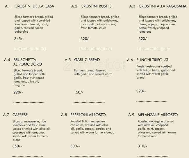 Little Italy Menu, Menu for Little Italy, Bund Garden Road, Pune - Zomato