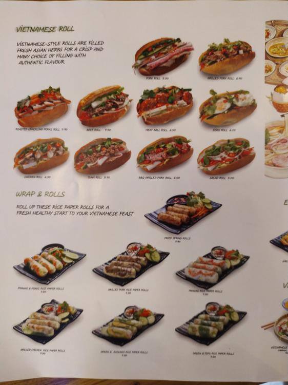 Menu at Lush Bowl ‘n Roll restaurant, Strathfield