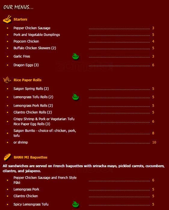 Rice Paper Bistro Menu, Menu for Rice Paper Bistro, Livermore ...