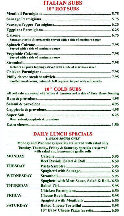 Baris Pasta & Pizza, Pflugerville, Pflugerville - Urbanspoon/Zomato