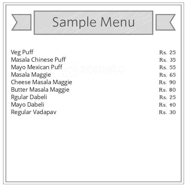 Menu at All in one food point, Ahmedabad