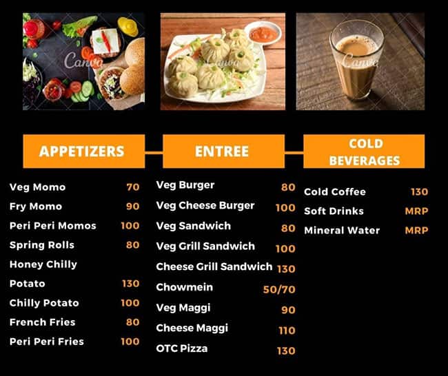 Menu of Nukkad Cafe, Adarsh Nagar, Jaipur