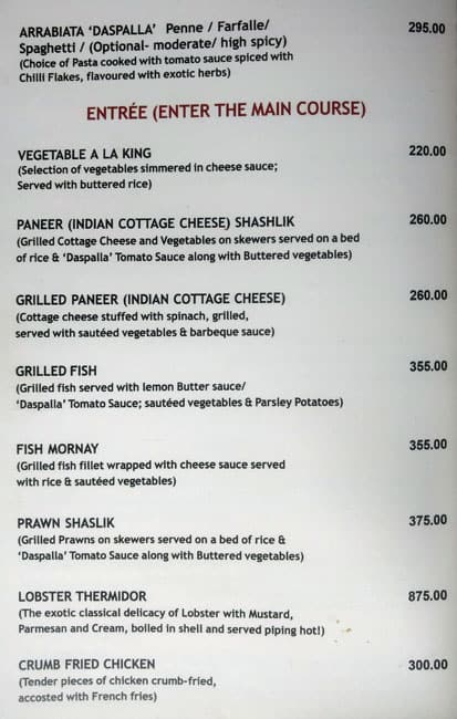 Menu at Dimple Restaurant, Visakhapatnam
