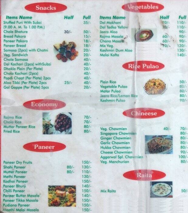 Aggarwal Sweets Menu, Menu for Aggarwal Sweets, Vasant Kunj, New Delhi ...
